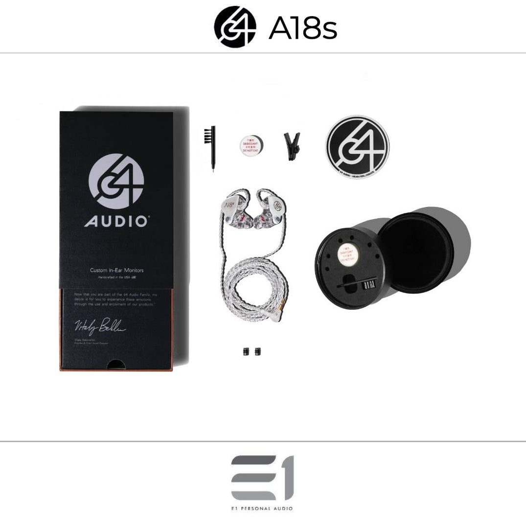 64 Audio A18s Custom In-ear Monitors– E1 Personal Audio Singapore